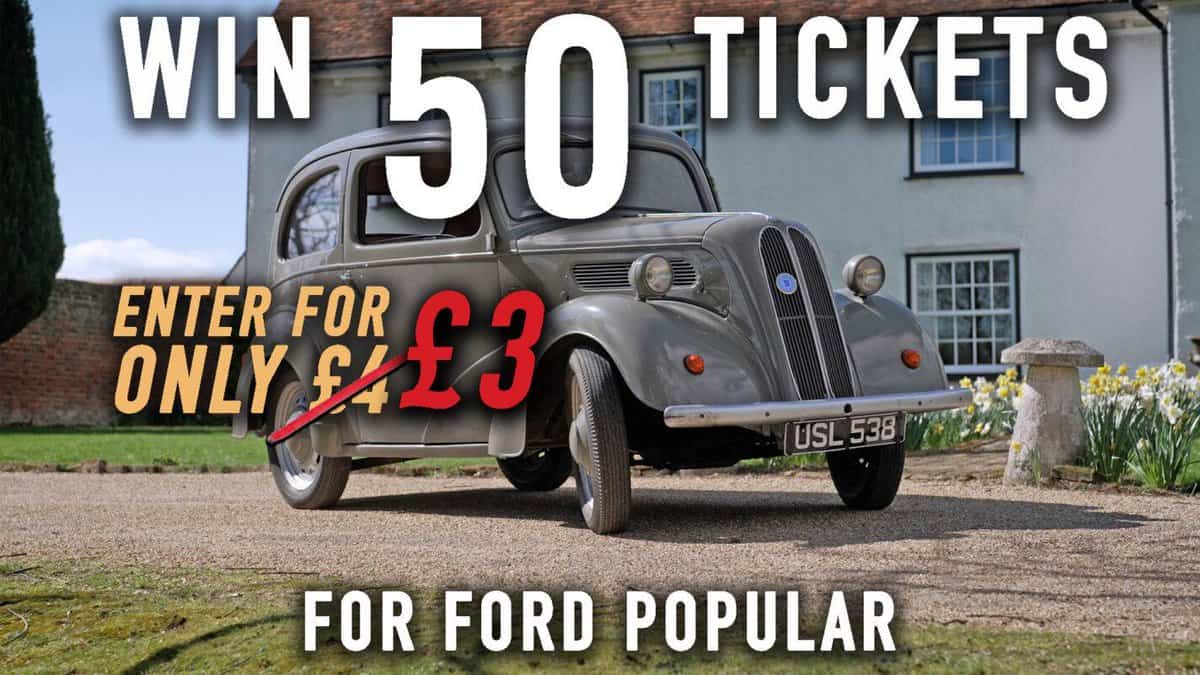 50 tickets for Ford Popular - Vintage and Classic Car Competitions